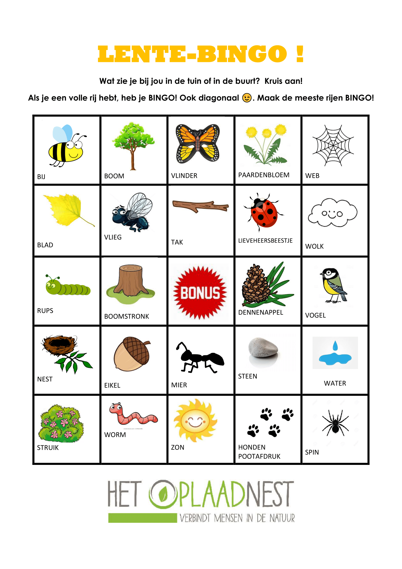 Fit met Steffie: Ga erop uit met de Lente Bingo!